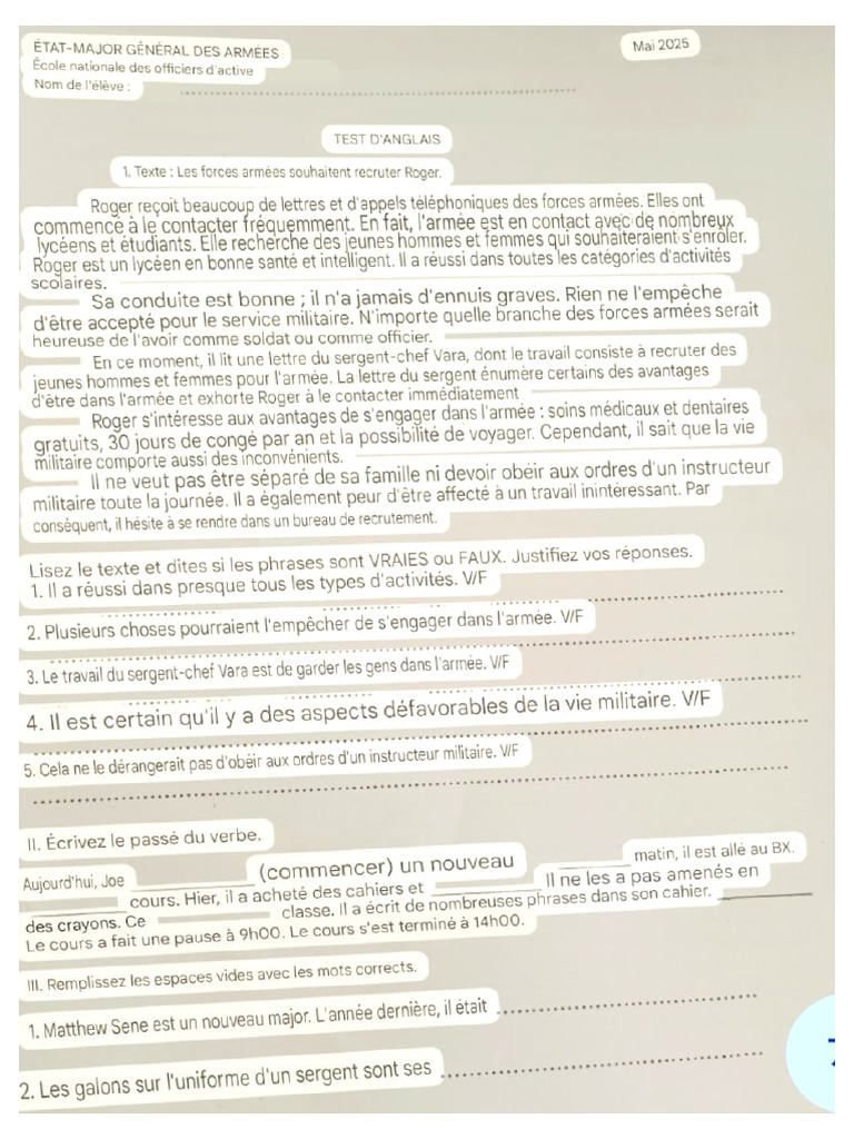 Devoir anglais | PDF