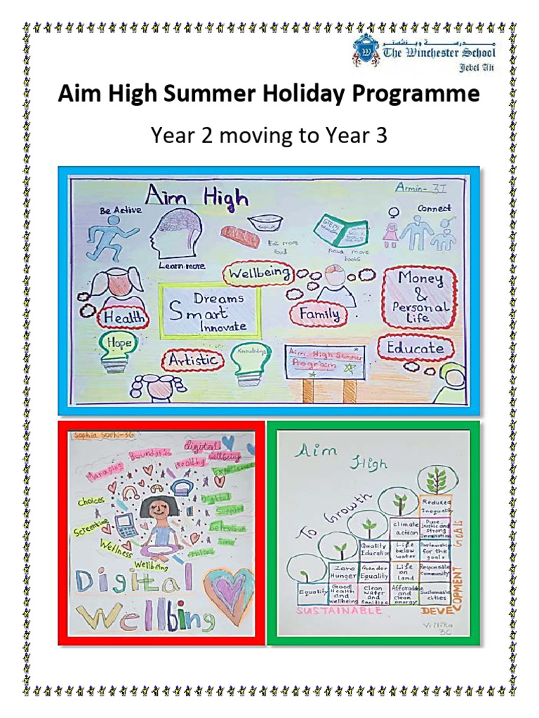 Year 2 Moving To Year 3 - Aim High Summer Holiday Programme - June 2023 ...