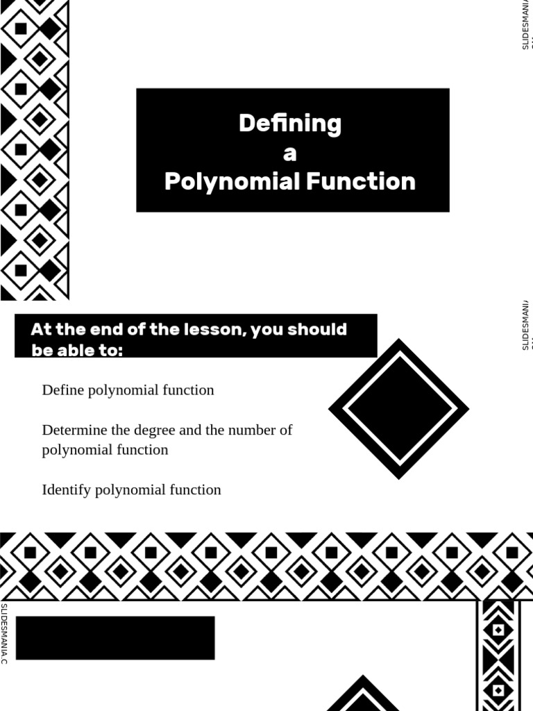 Defining A Polynomial Function | PDF