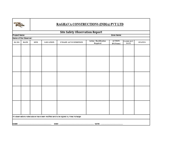 Site Observation Report | PDF