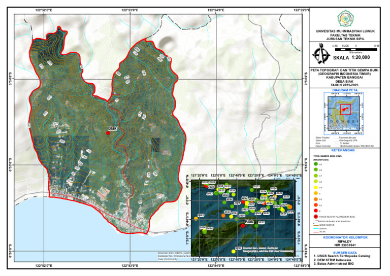 Peta Topografi | PDF