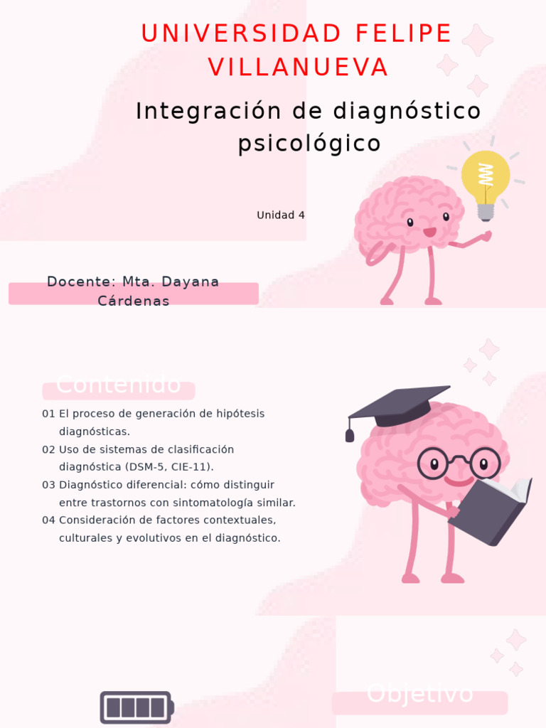 Integracion Del Diagnostico Psicologico | PDF | Manual Diagnóstico y Estadístico de los ...