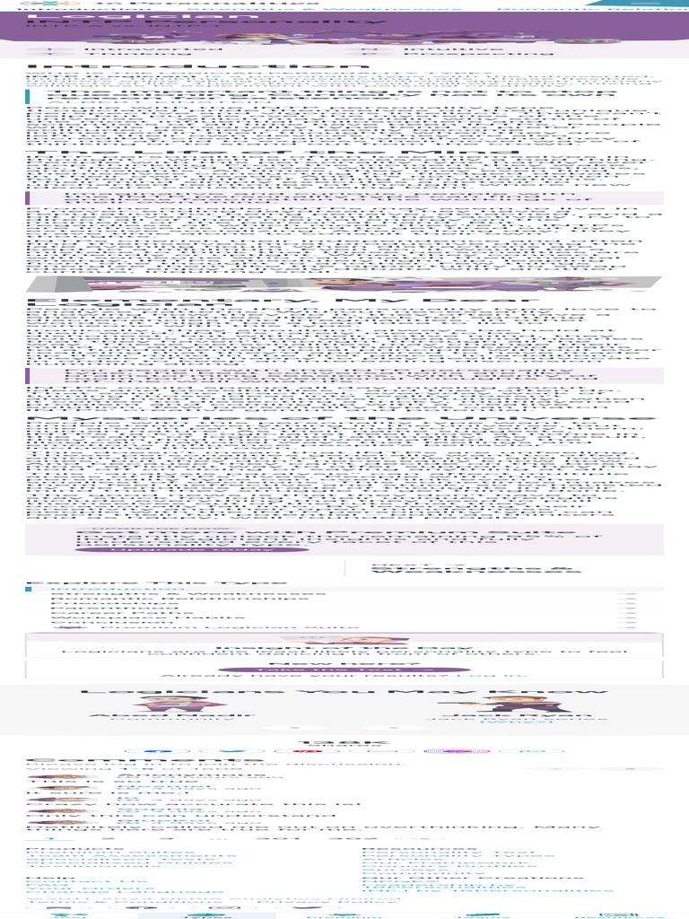 INTP Personality (Logician) 16personalities | PDF | Personality Type | Thought