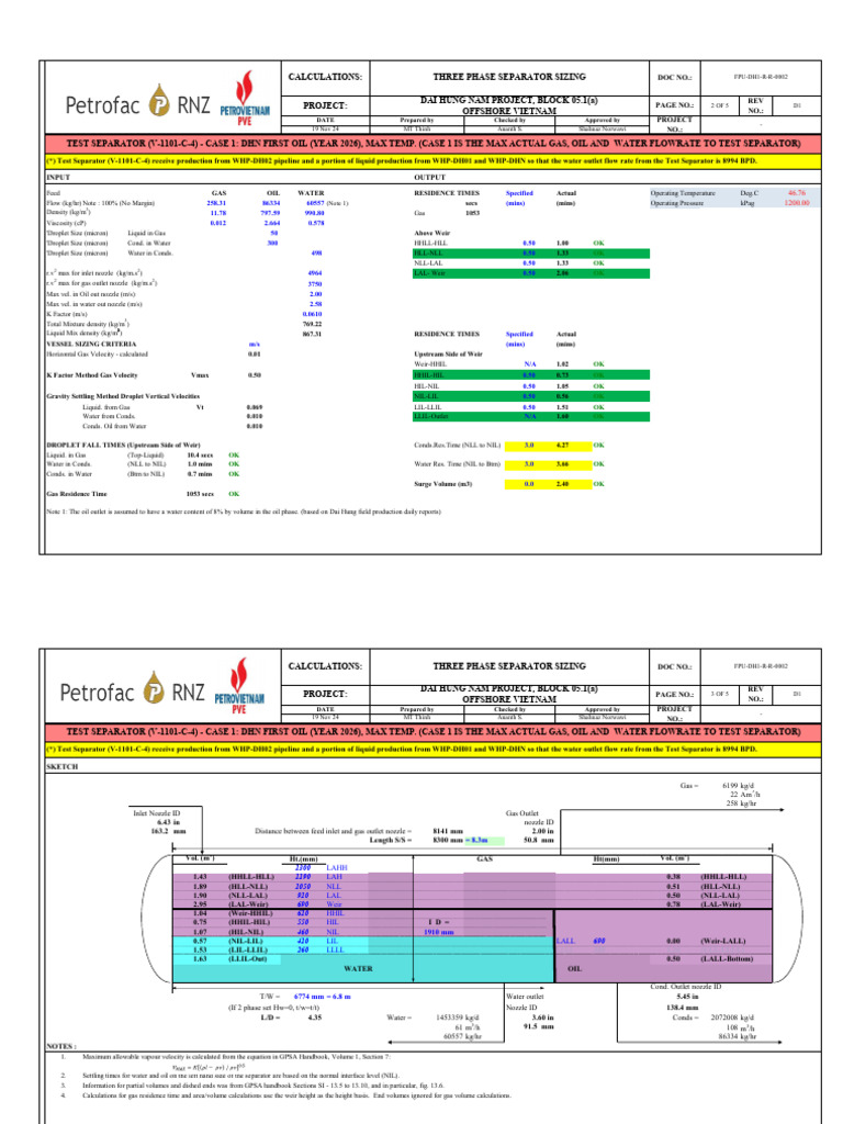 Appendix 1.2 - Test Separator (Change) | PDF | Liquids | Statistical ...