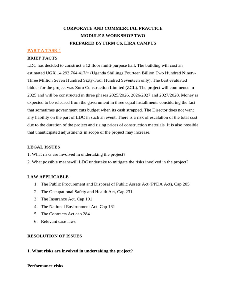 Firm c6 CCP Workshop Two-2 | PDF | Insurance | Liability Insurance