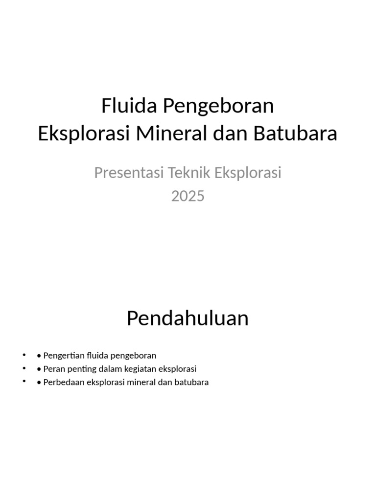 Fluida Pengeboran Visual | PDF