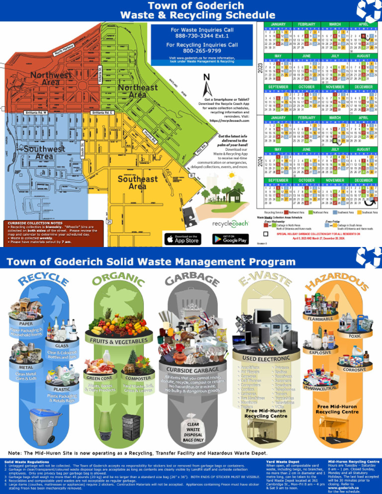 2023 2024 Waste Recycling Schedule FV | PDF