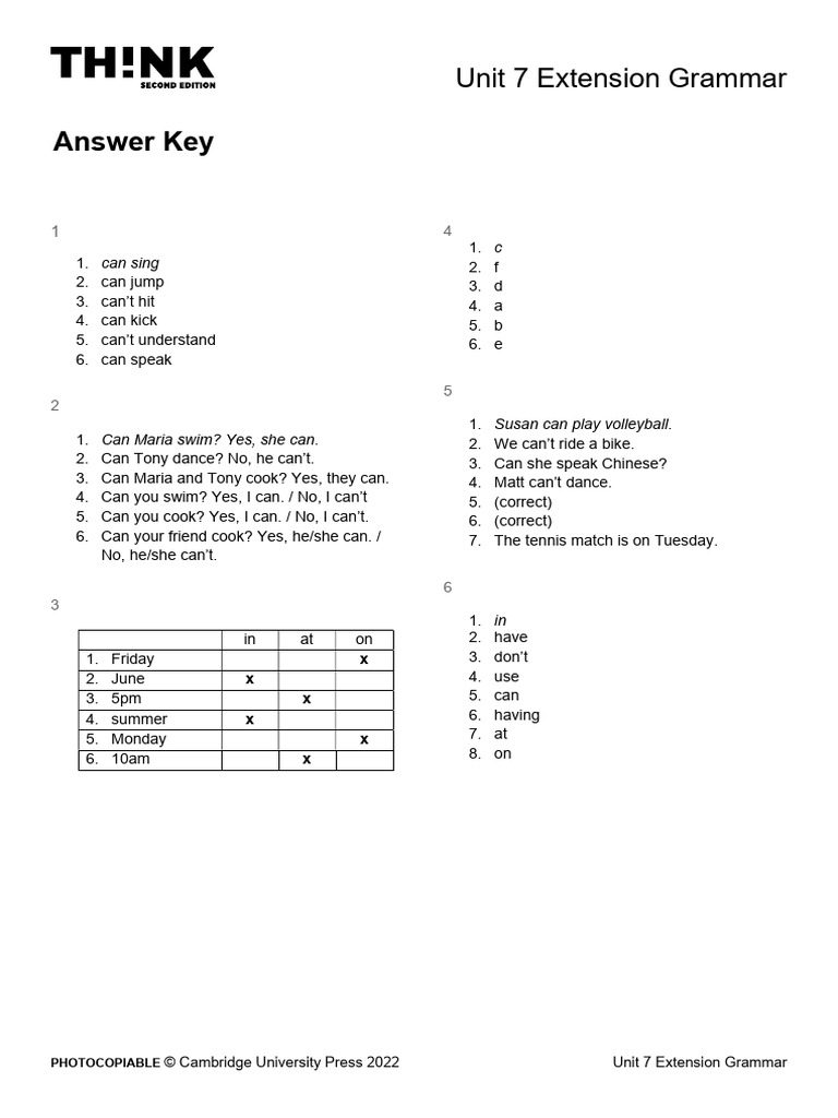 Ak U7 Grammar Extension | PDF