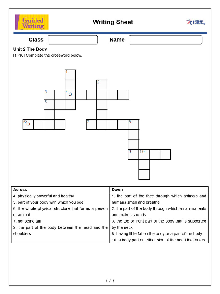 Guided Writing 1 - Writing Worksheet - Unit 2 | PDF