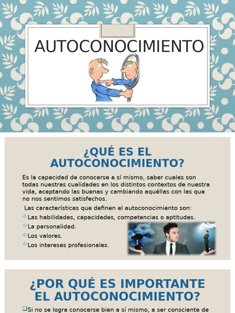 AUTOCONOCIMIENTO | PDF | Autoestima | Ciencia cognitiva