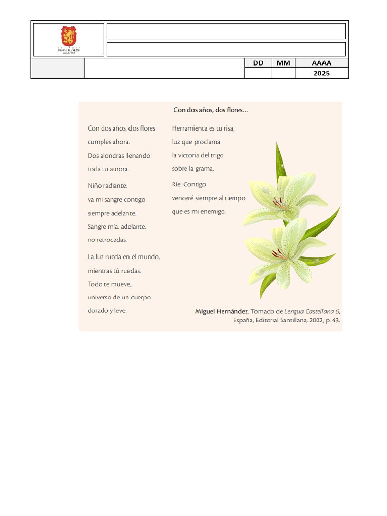 PRUEBA SABER N°1- POESIA | PDF