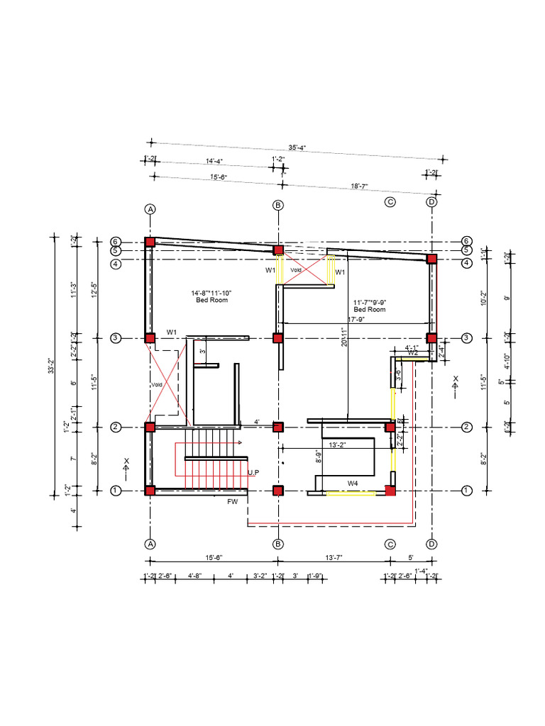 Vijay Residential. Revise2.Dwg 2007 Final Drawing (1) - Model3 | PDF