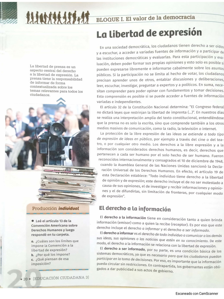 Libertad y Democracia. 3roa - 14 | PDF