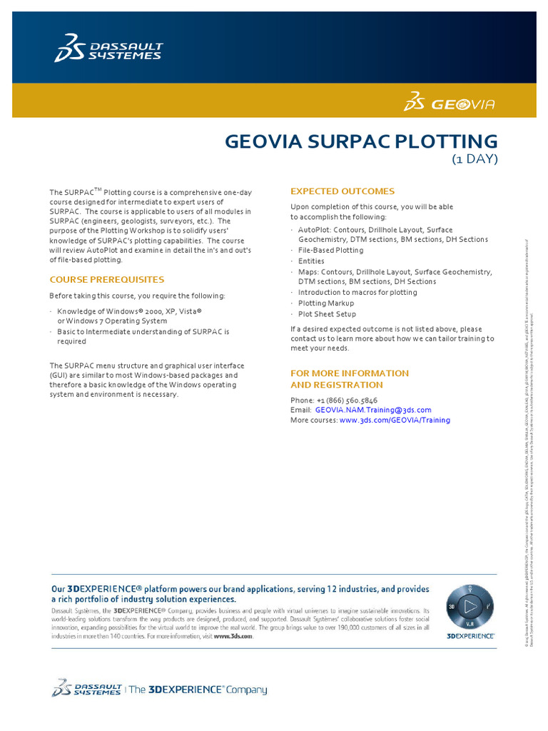 GEOVIA Training Surpac Plotting | PDF | Computing Platforms | Microsoft Windows