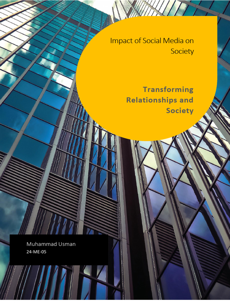 Impact of Social Media On Society | PDF