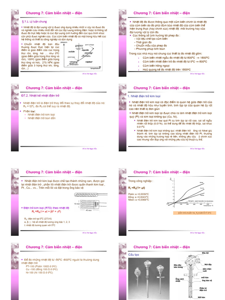 (KTĐL-BGC) Chuong 7 - Cambien Nhiet-Dien | PDF