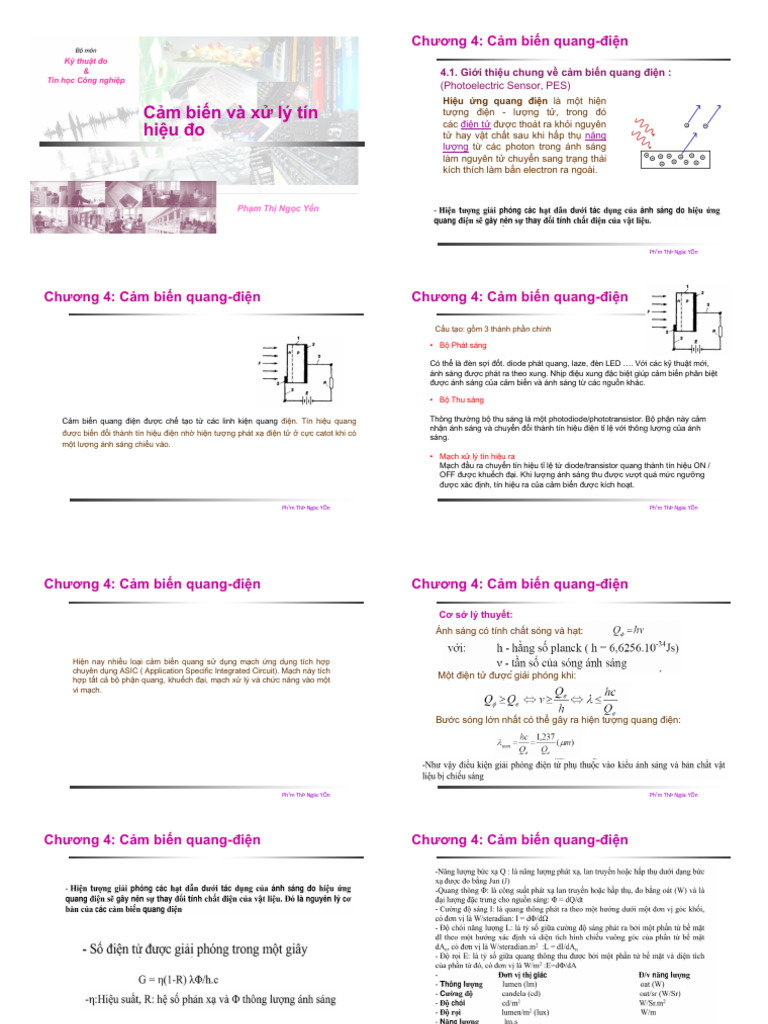 [SIE]Chuong4 Cambien Quang-dien | PDF