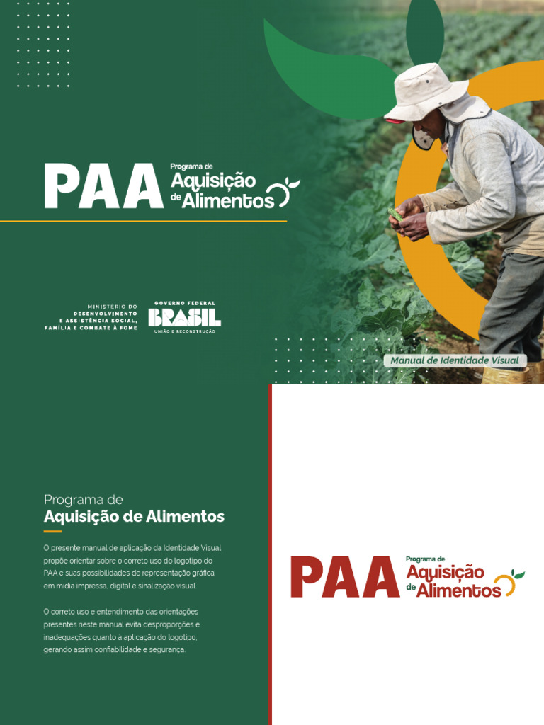 MANUAL Identidade-Visual PAA.2023 | PDF | Logotipos | Design gráfico