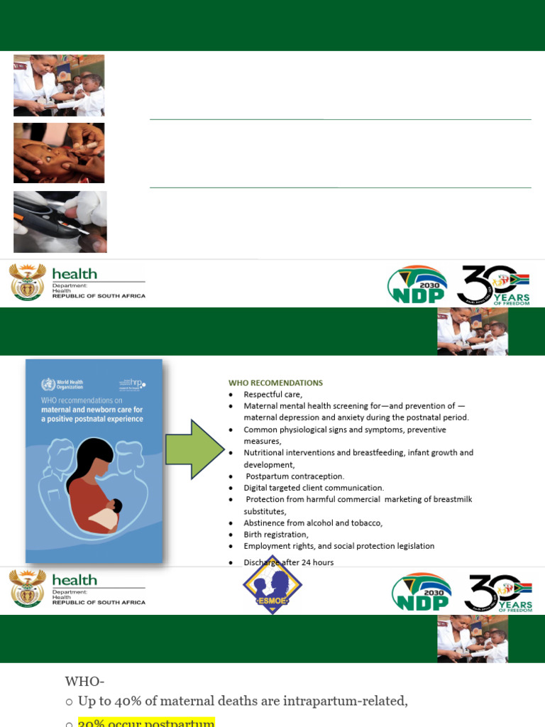 Normal Postpartum Care PPT J Mahuntsi 20 March | PDF | Postpartum ...
