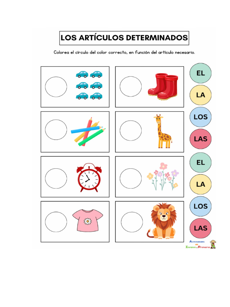 articulos el--la...los---las | PDF