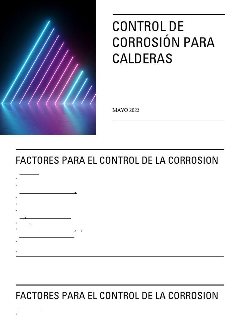 Control de Corrosión en Calderas | PDF | Corrosión | Agua