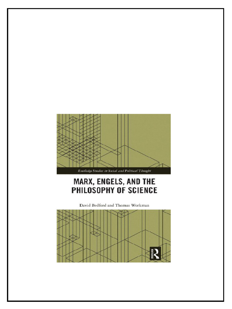 Marx Engels And The Philosophy Of Science 1st Edition David Bedford ...