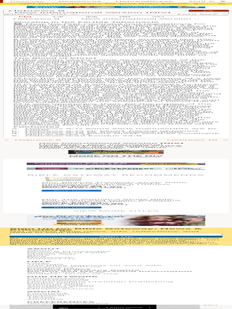 Hebrews 9 NIV - Worship in The Earthly Tabernacle - Now - Bible Gateway ...