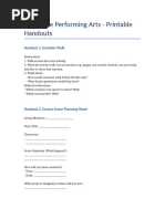Physical Theatre Movement Exercises | PDF | Emotions | Breathing