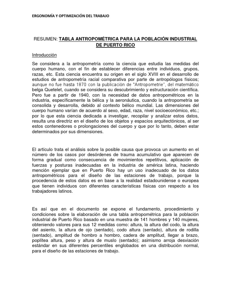 Zulma R. Toro y Marco A. Henrich | PDF | Antropometría | Ciencia cognitiva