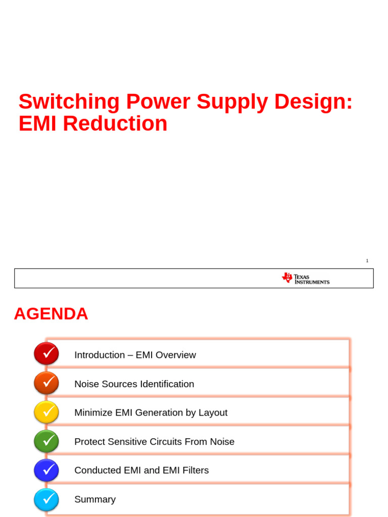 EMI Reduction in Power Supply Design | PDF | Electromagnetic ...