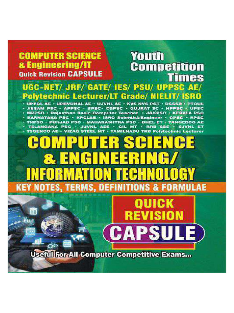 Computer Science Capsule TGT PGT | PDF | Input/Output | Cpu Cache