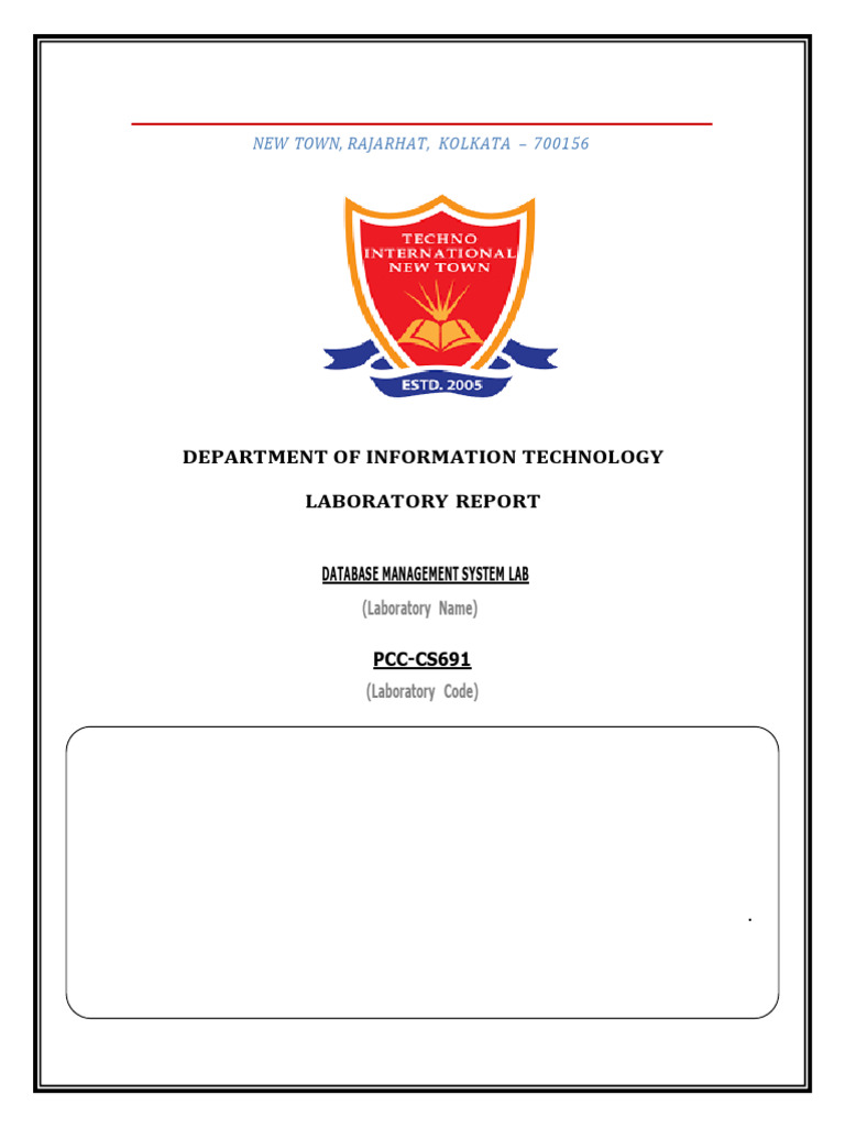 Front Page and Index (1) - 1 | PDF