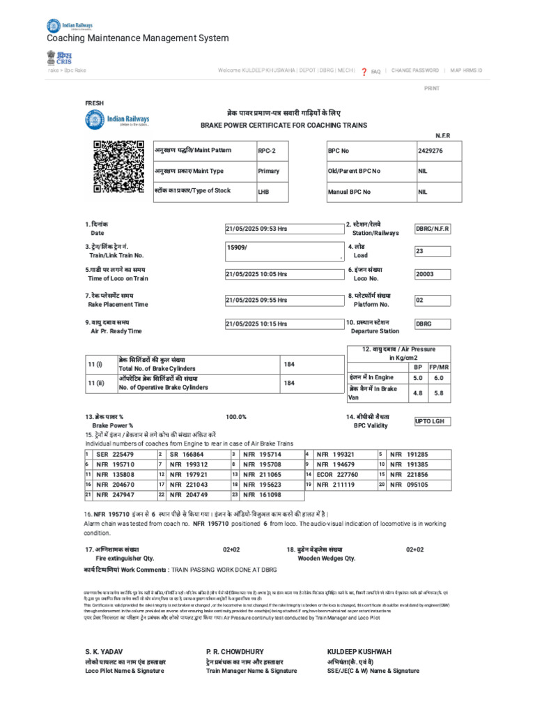 BPC Certificate | PDF