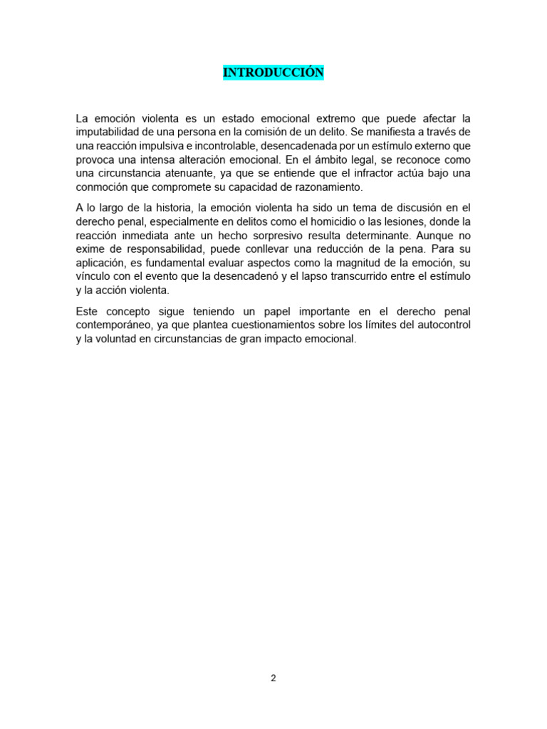 Emocion Violenta | PDF | Las emociones | Violencia