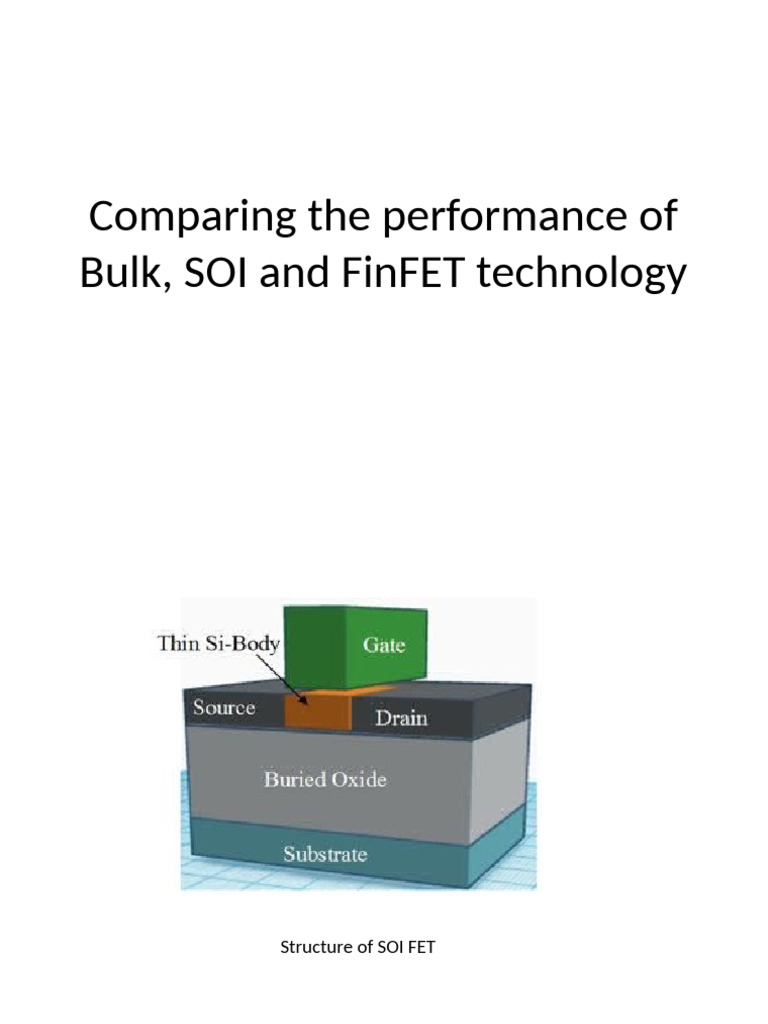 SOI vs. FinFET: Performance Comparison | PDF
