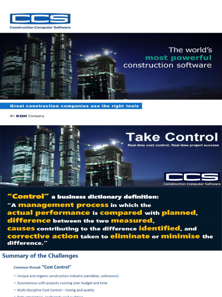 CCS Candy Software for Construction Management | PDF | Payroll | Cost ...