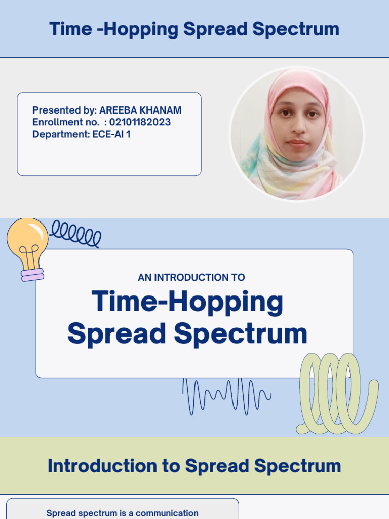 Time-Hopping Spread Spectrum | PDF | Ultra Wideband | Modulation