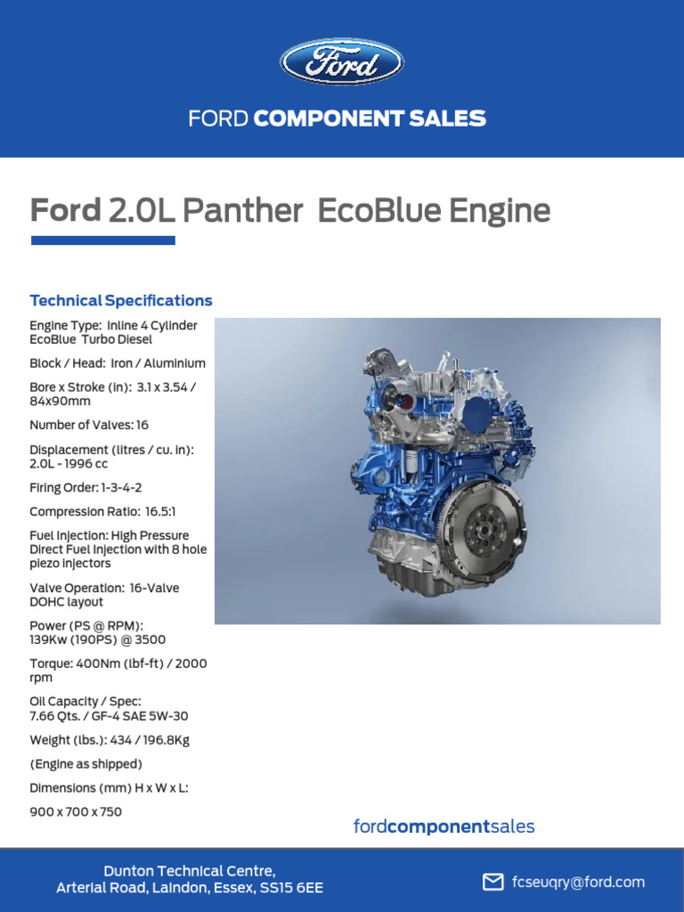 2.0l Panther Engine | PDF