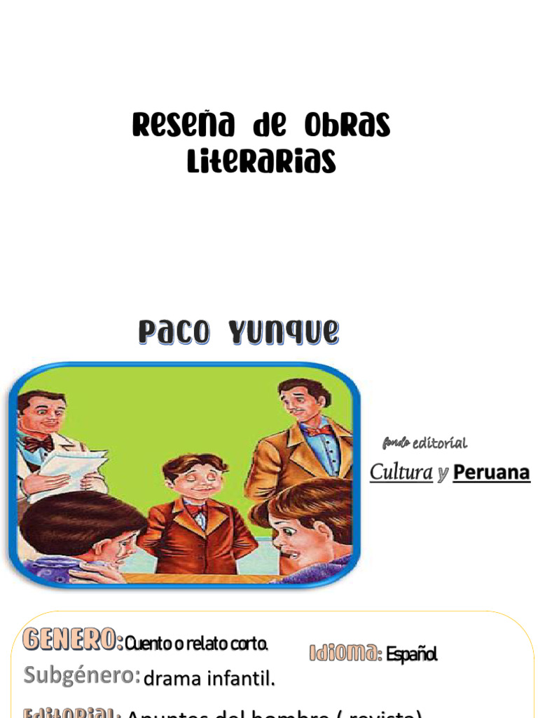 Reseñas de Obras Literarias | PDF