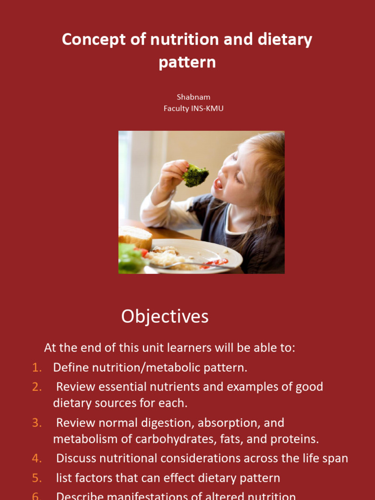 Understanding Nutrition and Dietary Patterns | PDF | Diet & Nutrition ...