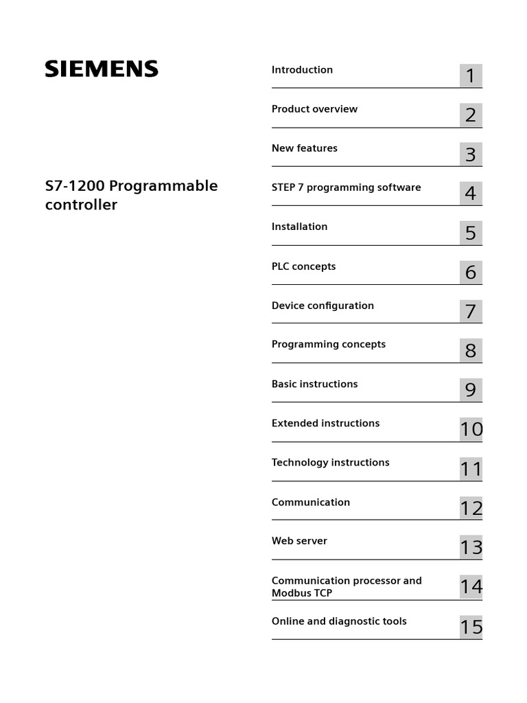 S7-1200 Programmable Controller - TIA Portal Information System | PDF | Computer Data Storage ...