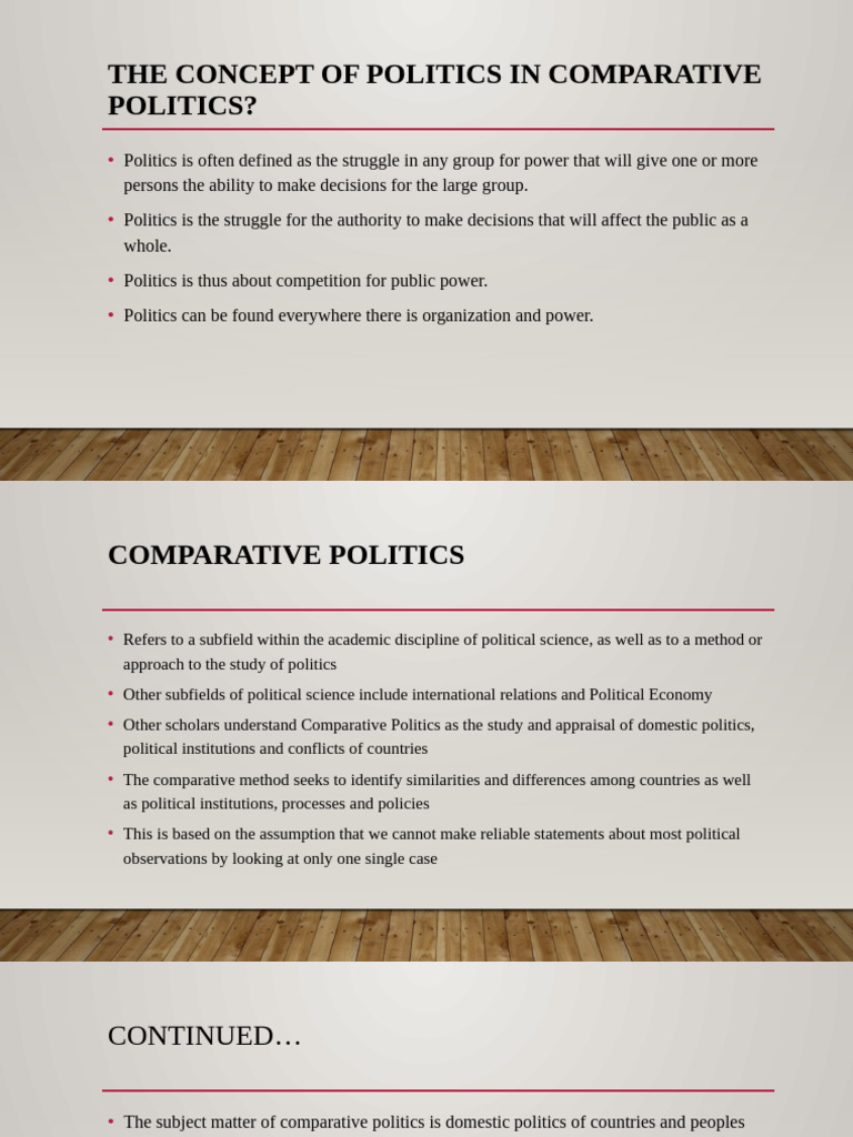 Comparative Politics Defined-1 | PDF | Social Contract | International ...