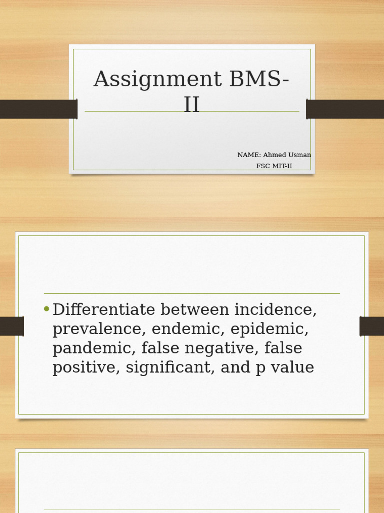Assignment BMS II | PDF