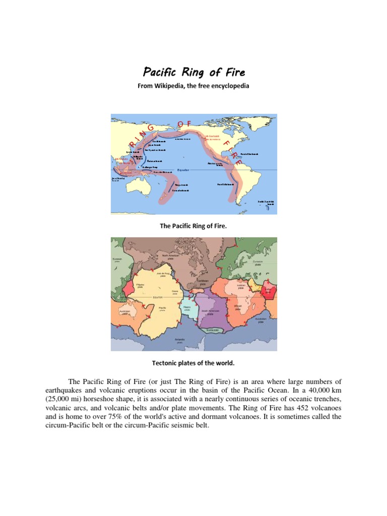 Pacific Ring of Fire | PDF | Social Science | Science & Mathematics