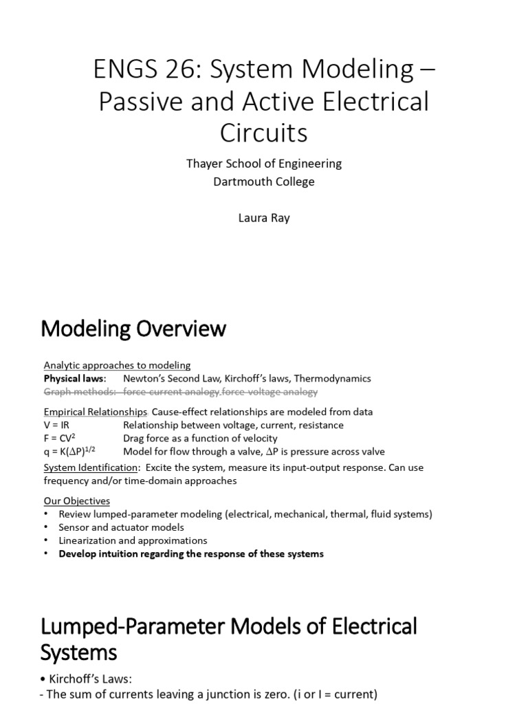 ENGS 26 Lecture 6 - Spring 2025 | PDF | Operational Amplifier | Amplifier