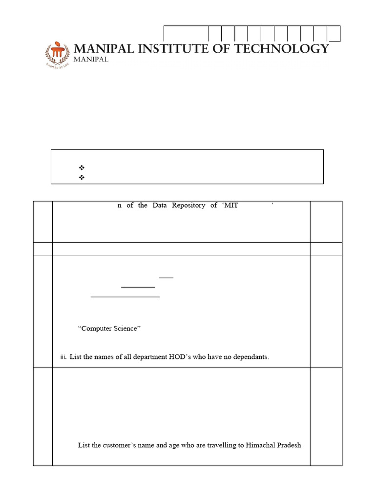 Database Systems (CSE 2251) | PDF | Relational Model | Relational Database