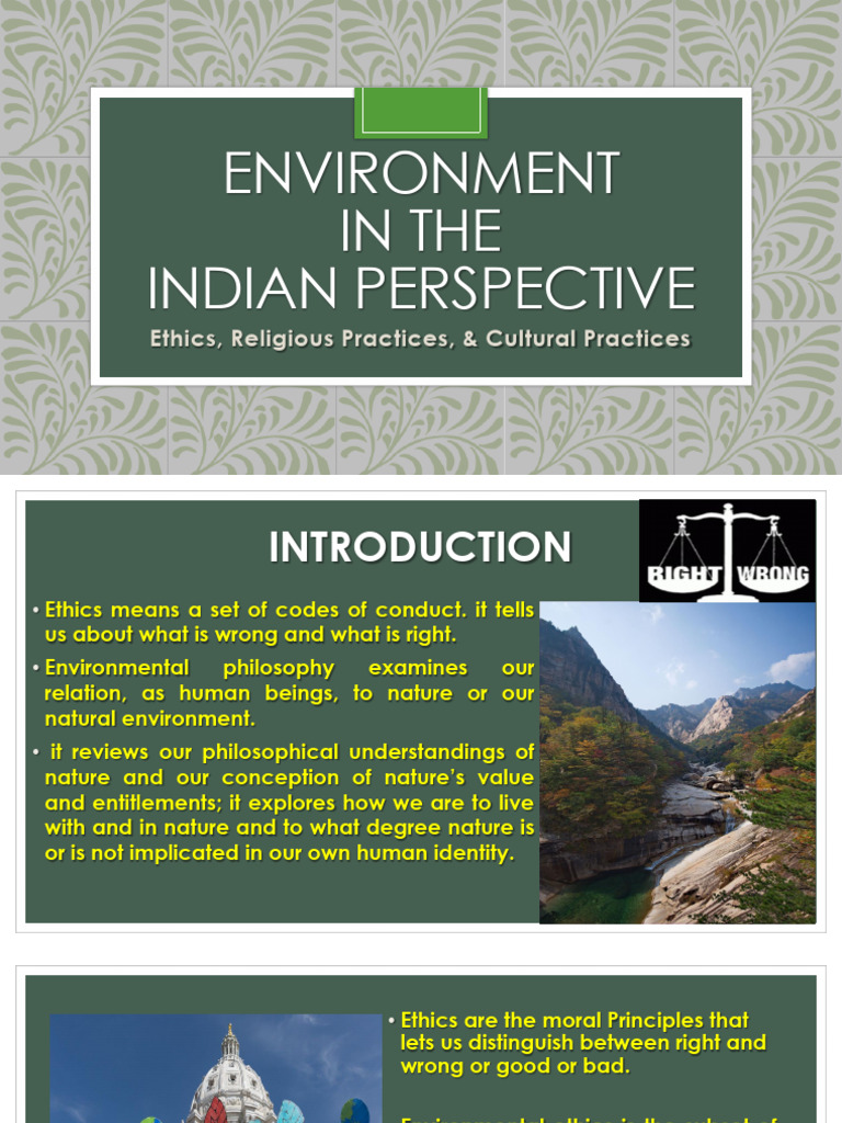 L-6Environmental Ethics, Religin and Culture Practices | PDF ...
