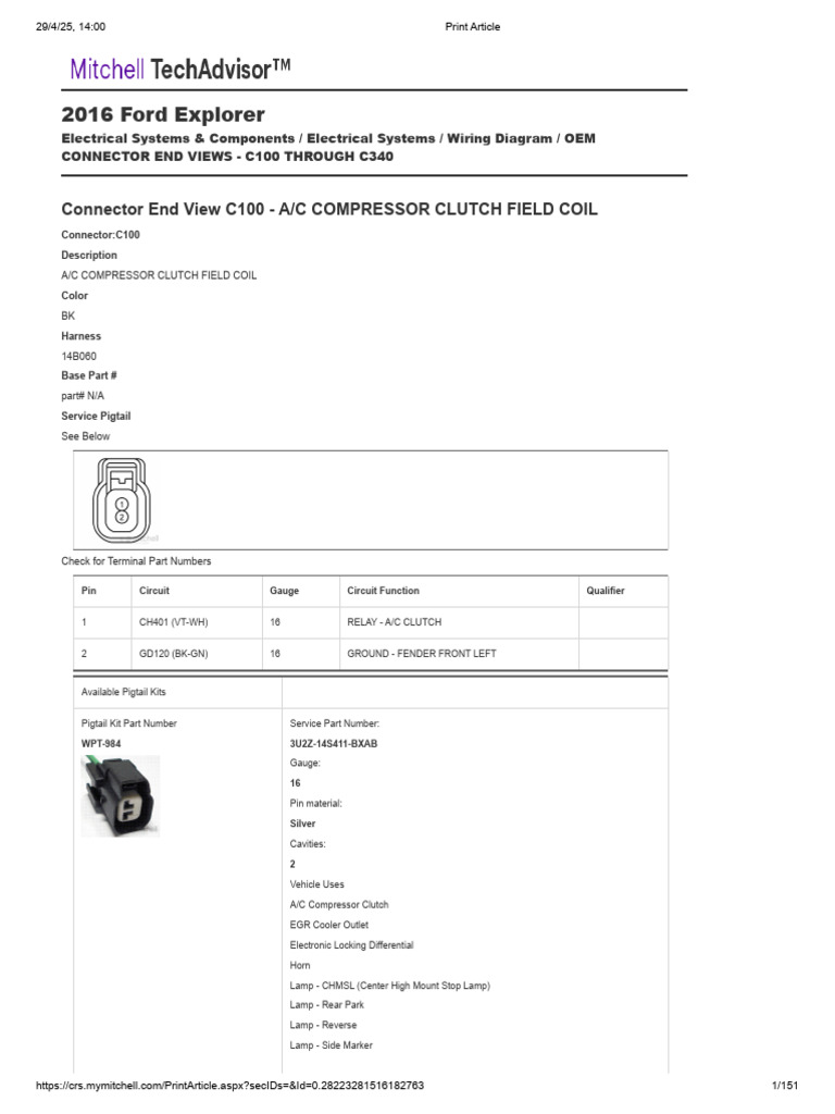Conectores C100 - C340 | PDF | Electrical Connector | Clutch