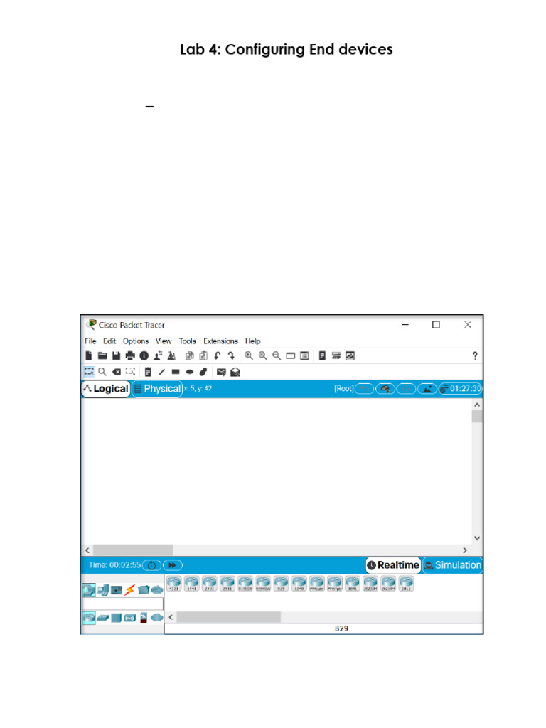 Lab 4 Configure End Devices | PDF | Command Line Interface | Ip Address