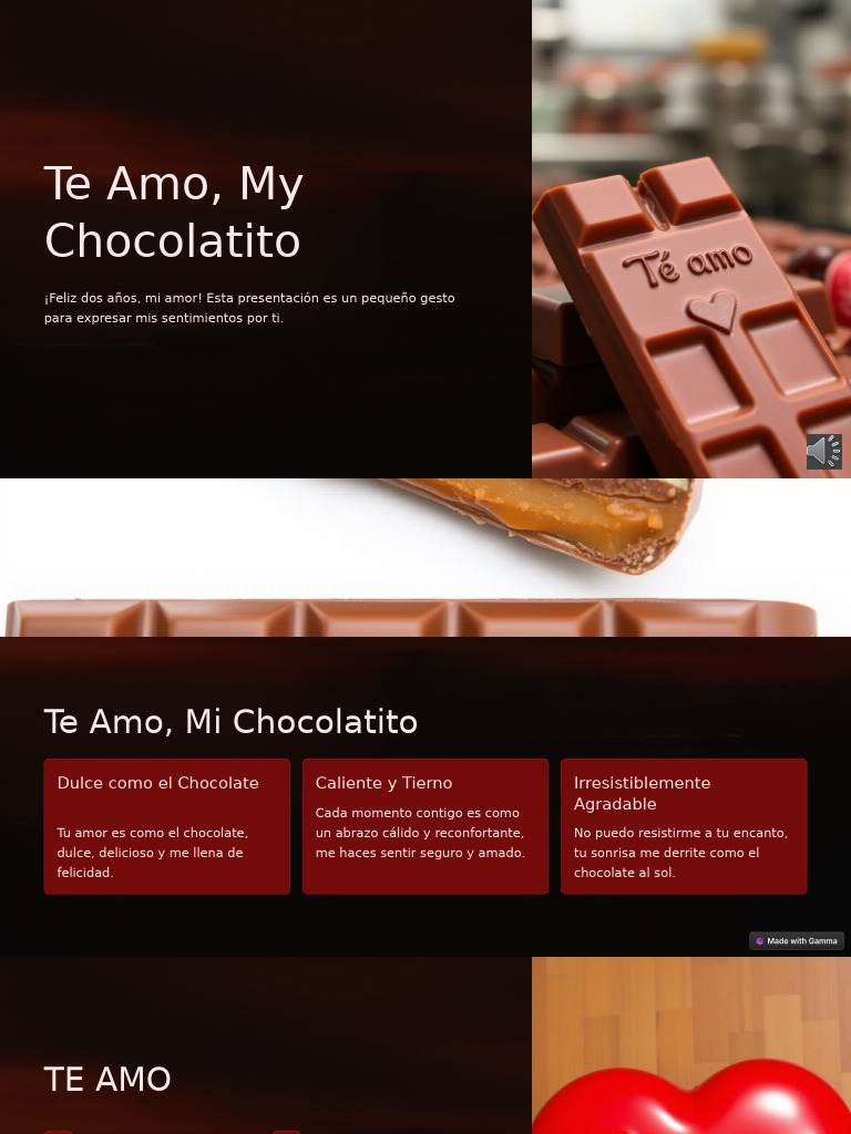 Te Amo My Chocolatito | PDF